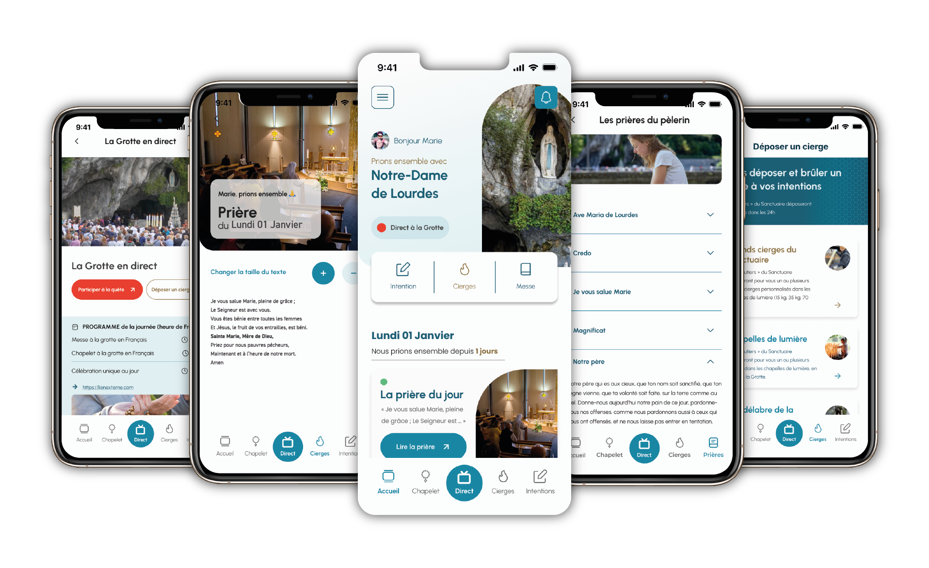 L'Application Prier avec Lourdes - Sanctuaire Notre-Dame de Lourdes